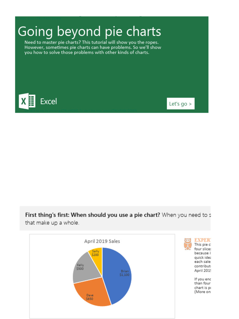 Beyond Pie Charts Tutorial | PDF | Pie Chart | Chart