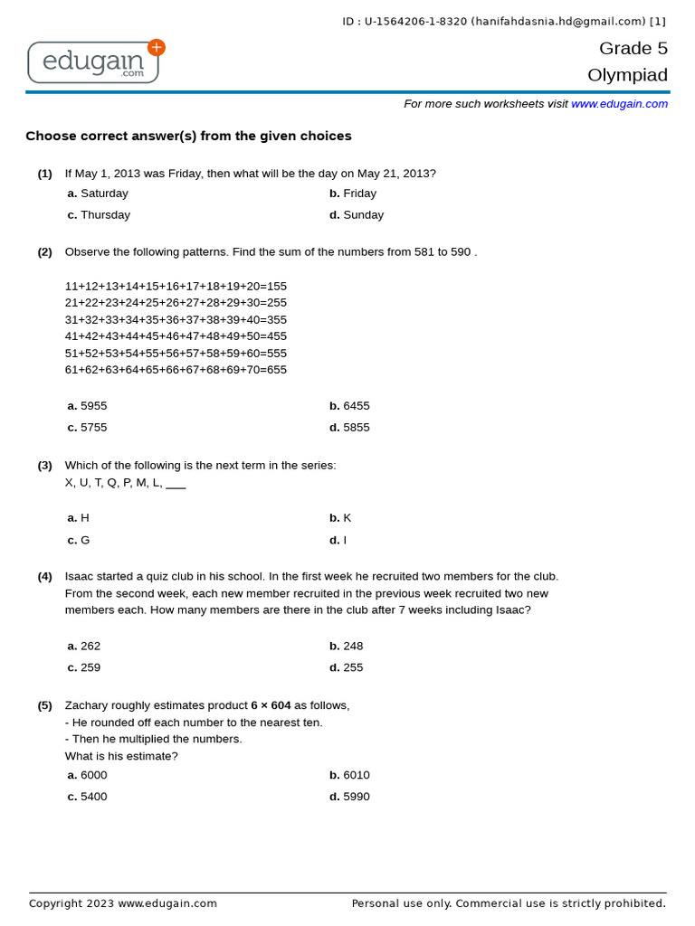 Grade5 1564206 1 8320.q | PDF