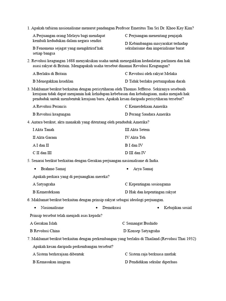 Bab 2 f4 Obj 2 Sejarah | PDF