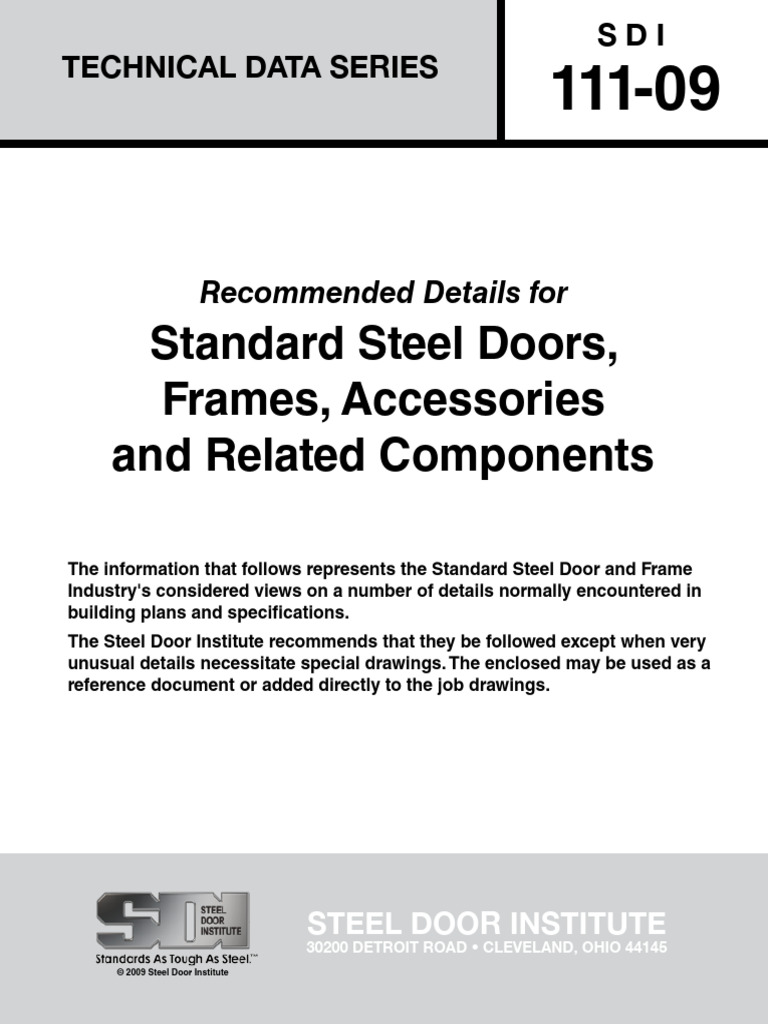 Sdi 111-1 | PDF | Door | Drywall