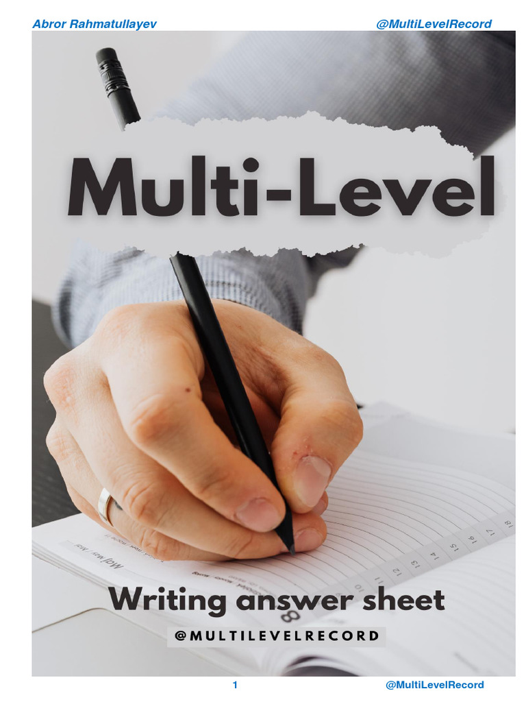 Multi-Level Writing Sheets FULL | PDF