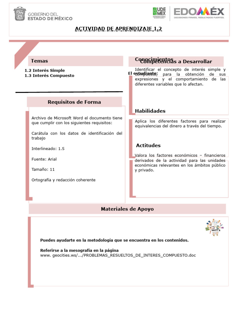 Act Mat Financ 1.2 | PDF | Archivo de computadora | Economias