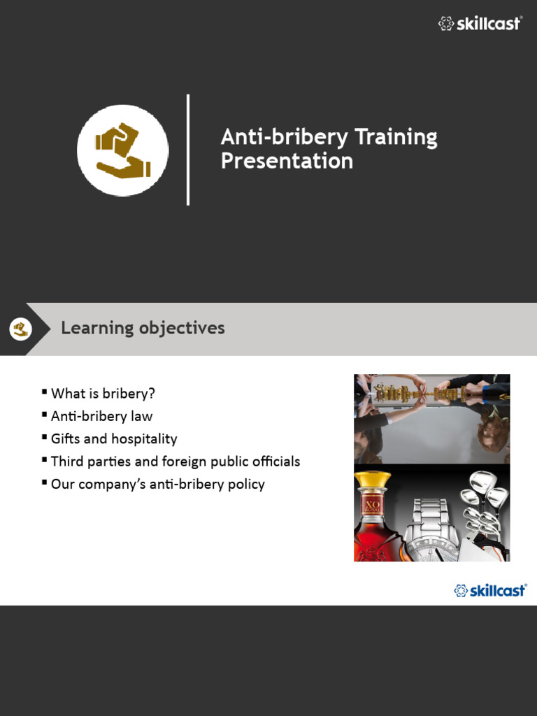 anti-bribery-training-presentation | PDF | Bribery | Justice