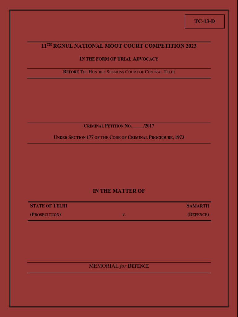 T H ' S C C T: N The Form of Rial Dvocacy | PDF | Burden Of Proof (Law) | Consent