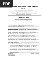 Contoh Dari Akta PPJB | PDF