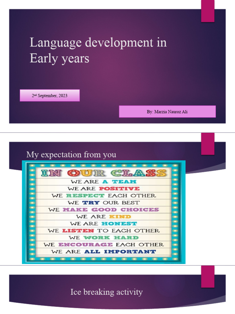 Language Development in Early Years | PDF | Language Development | Literacy