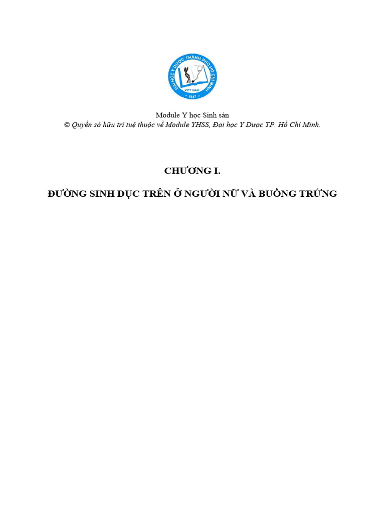 Chuong - 1 - Bai - 1 - ĐƯ NG SINH D C TRÊN NGƯ I PH N VÀ BU NG TR NG | PDF