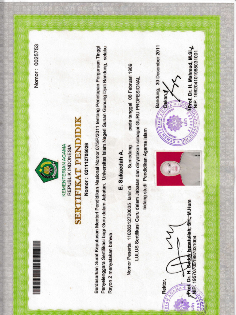 Sertifikat Profesi Pdf