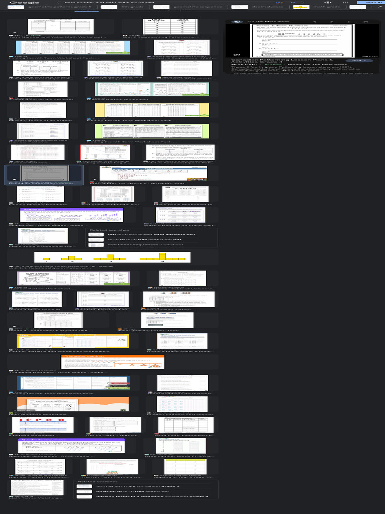 Grade 4 Sequence Worksheets PDF | PDF | Worksheet | Mathematics