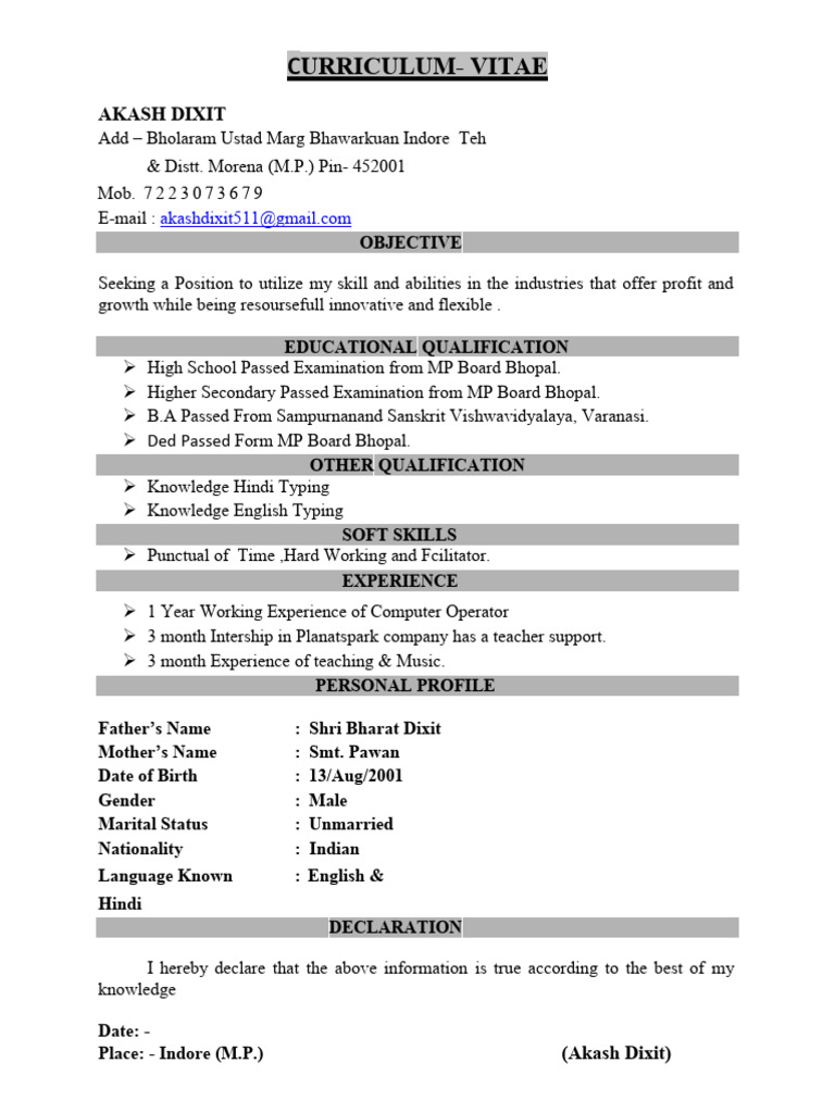 Resume Akash New | PDF