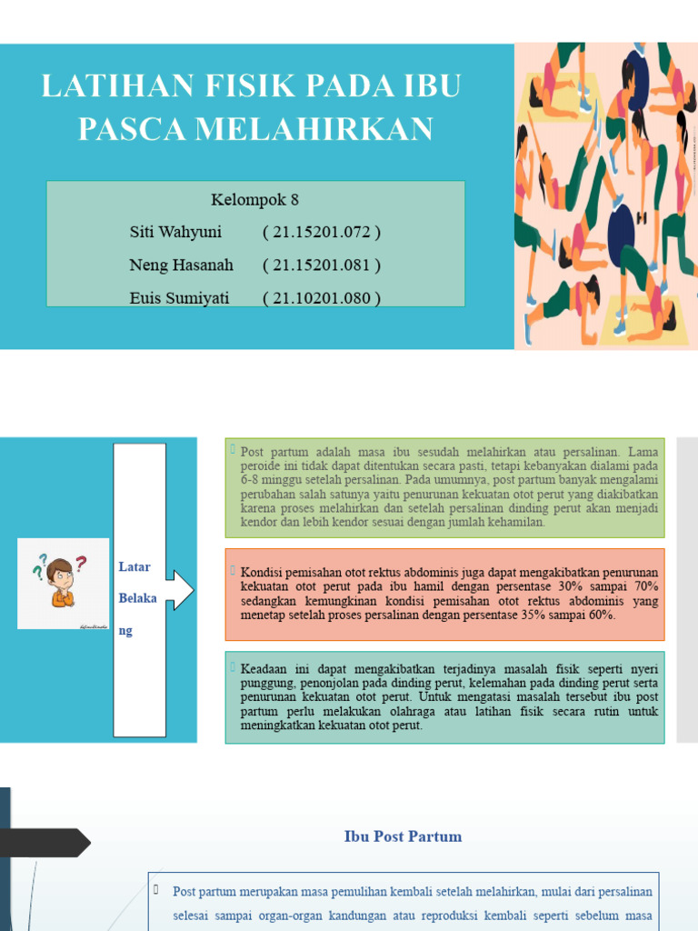 KEL 8. Latihan Fisik Pada Ibu Pasca Melahirkan | PDF