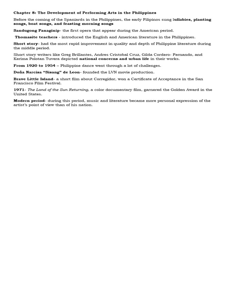 Art App. Chapter 8 Semi Final Pointers | PDF