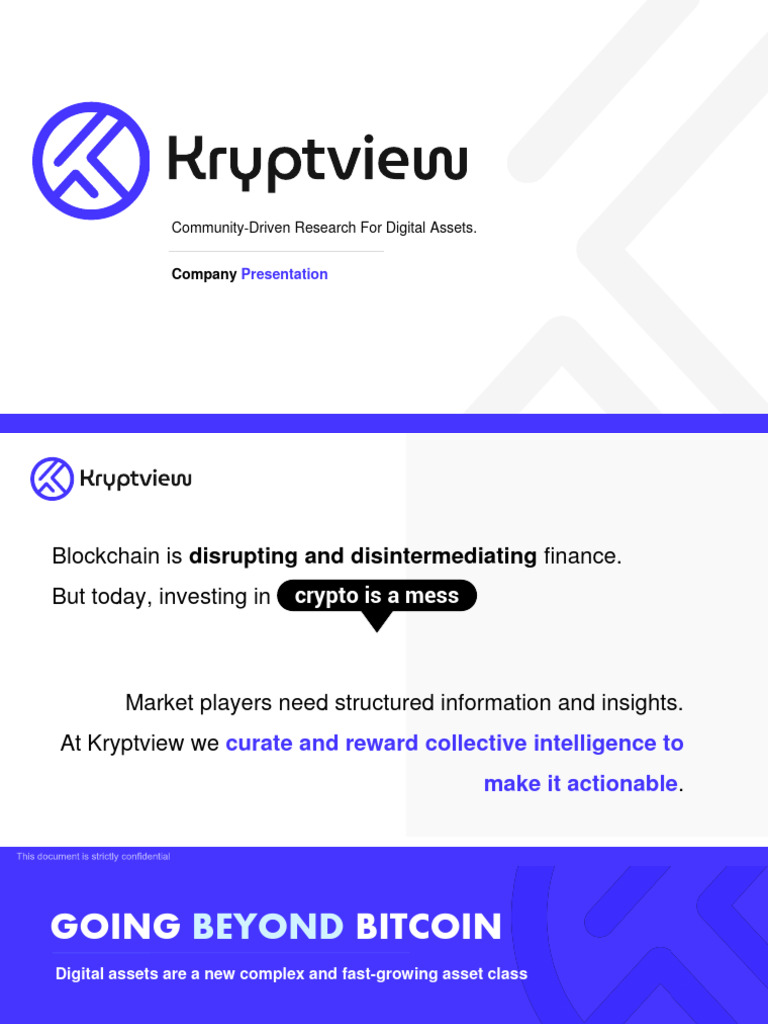 2022 02 20 - Kryptview Pitch Deck Website | PDF | Cryptocurrency ...