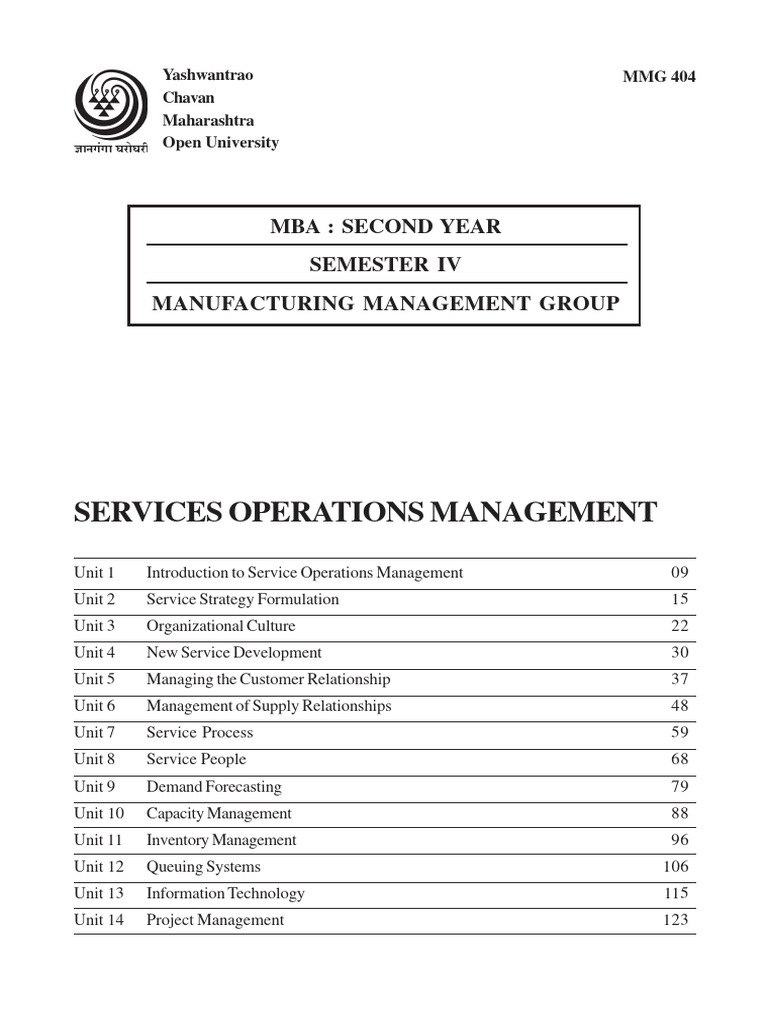 Final MMG 404 | PDF | Operations Management | Business Economics