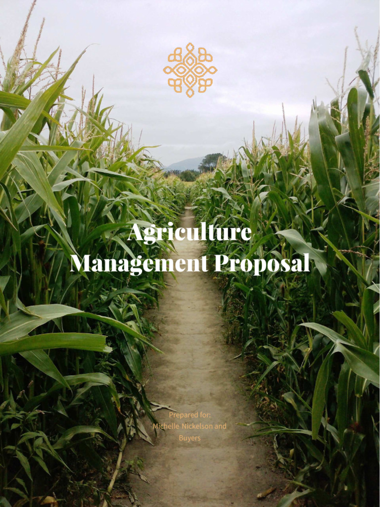 Agriculture Management Proposal | PDF | Procurement | Cost