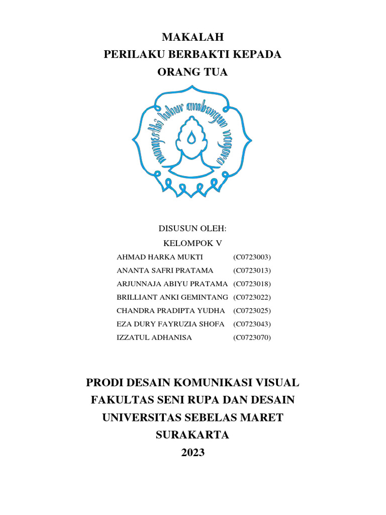 Makalah Perilaku Berbakti Kepada Orang Tua | PDF