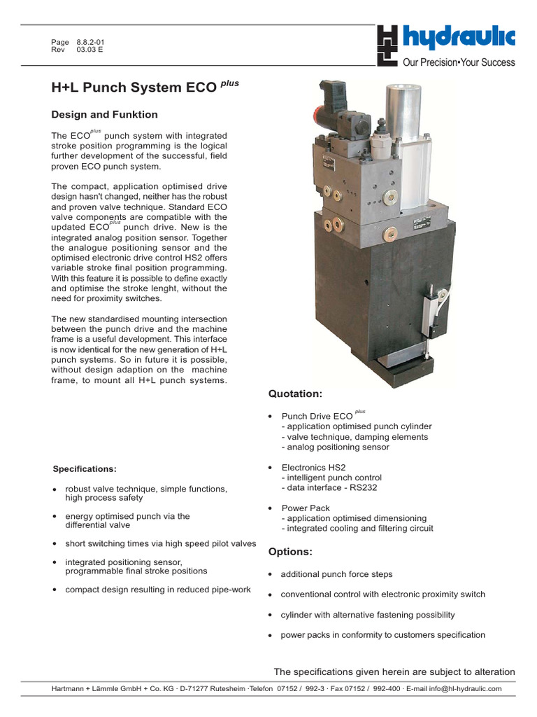 Voith Servo Punch Unit | PDF | Analogue Electronics | Vacuum Tube