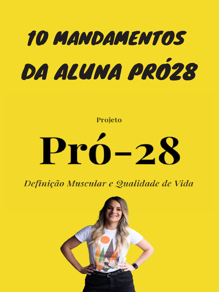 10 Mandamentos Da Aluna Pró28 | PDF | Músculo esquelético