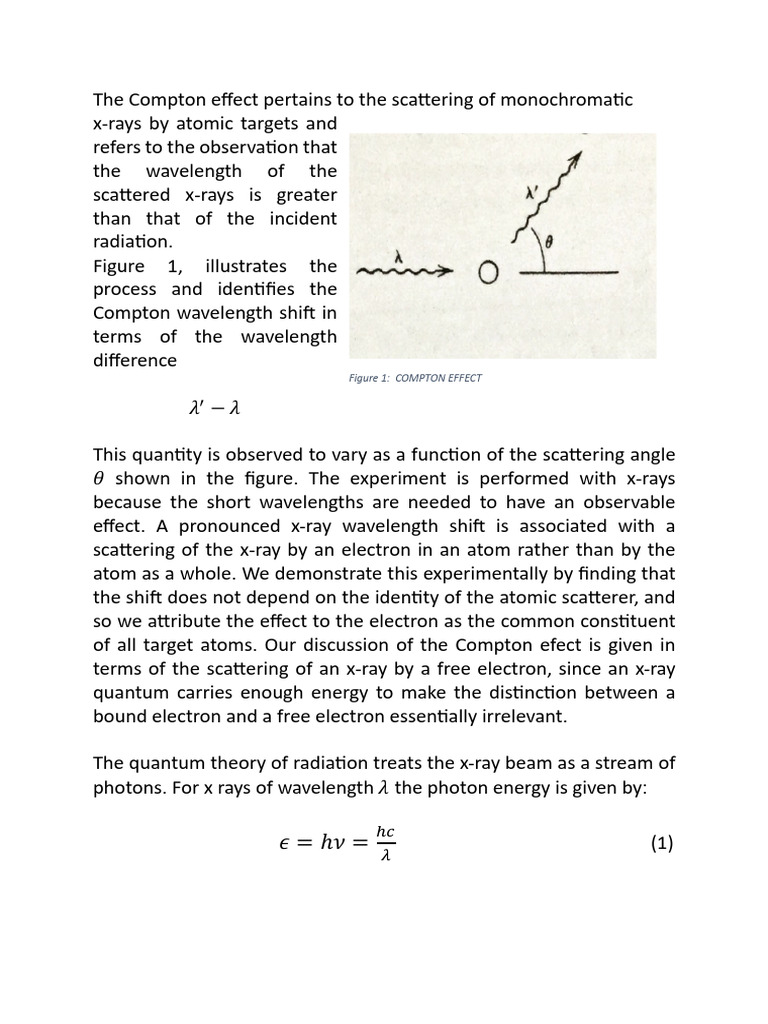 Compton Effect | PDF | Photon | Electron