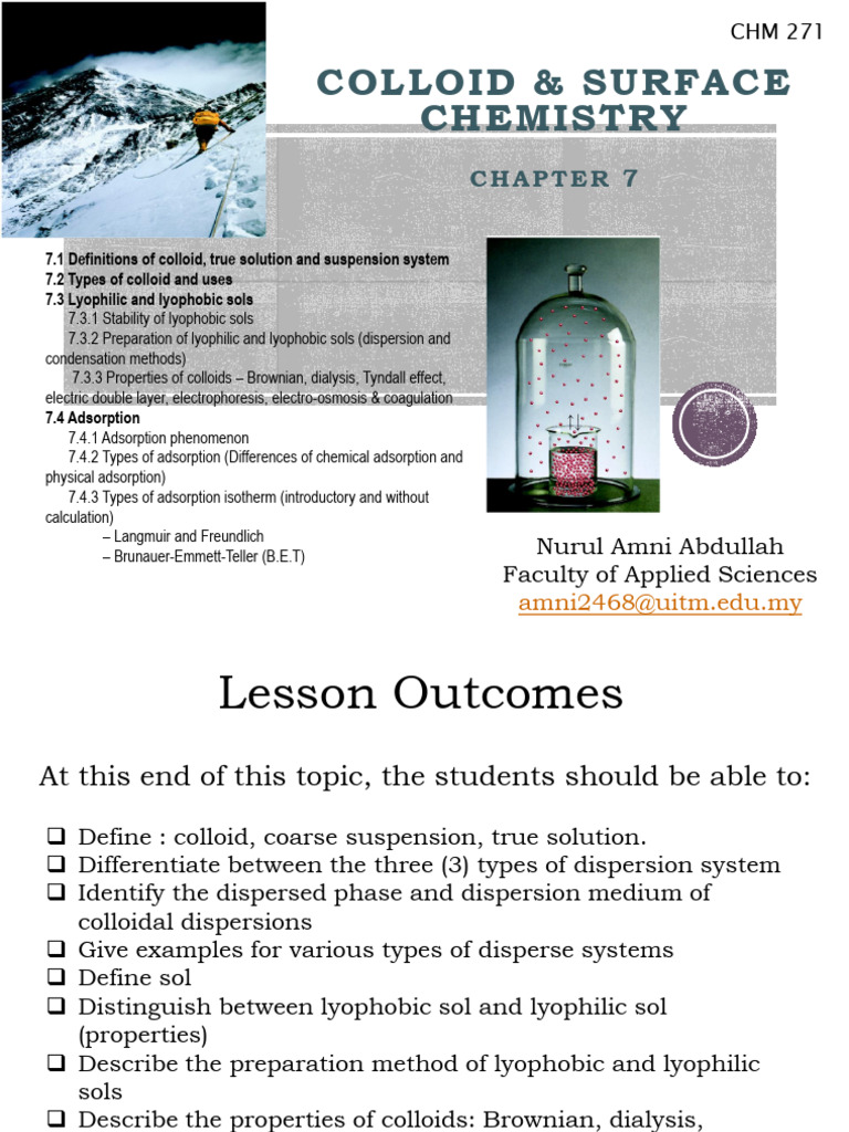 Colloids: Types and Properties Explained | PDF | Colloid | Emulsion