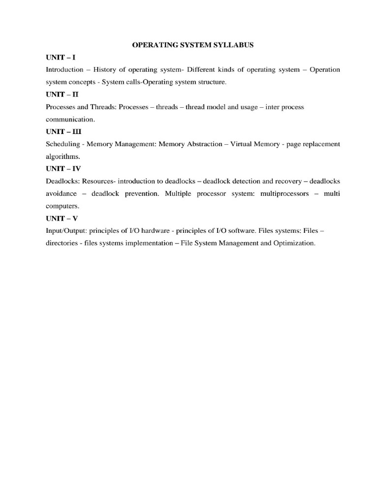 Operating System-1 | PDF