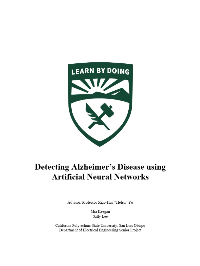 Detecting Alzheimers Disease Using Artificial Neural Networks | PDF | Artificial Neural Network ...