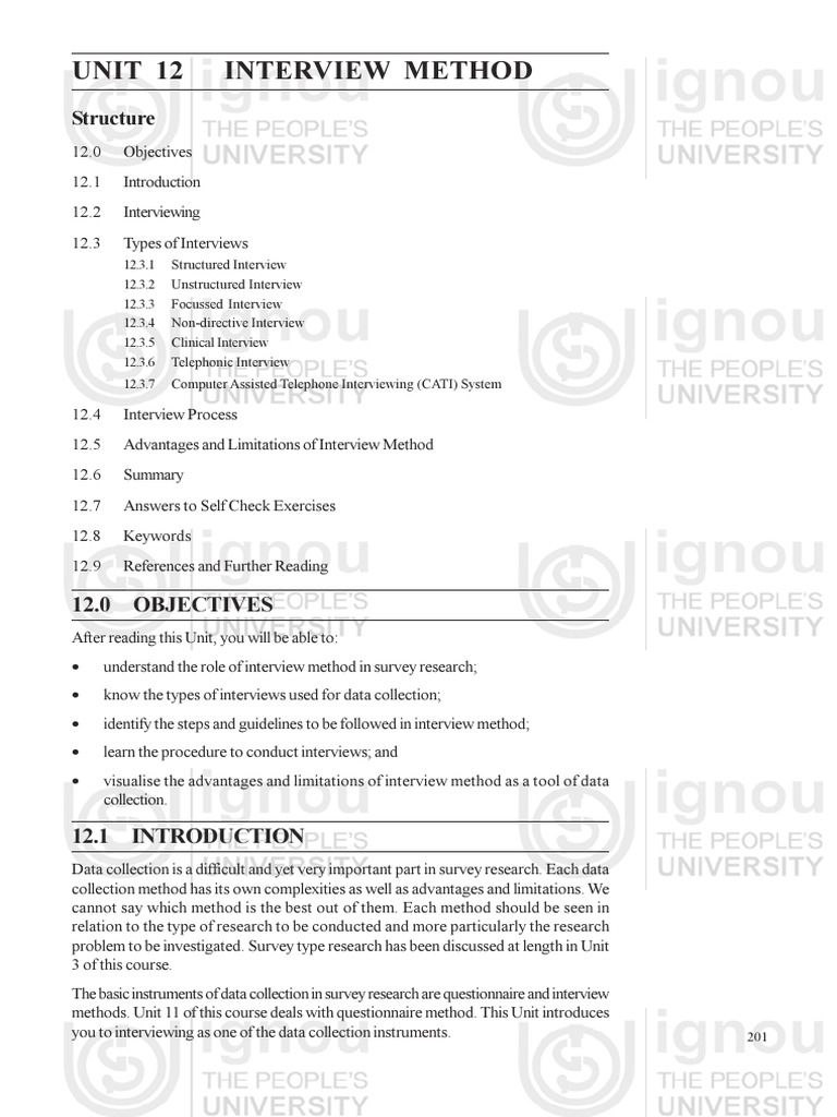 Interview | PDF | Interview | Survey Methodology