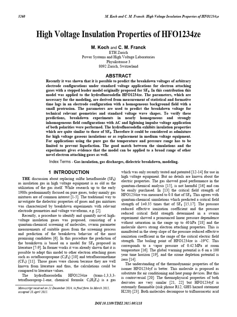 high-voltage-insulation-properties-of-hfo1234ze-m-koch-c-m-franck