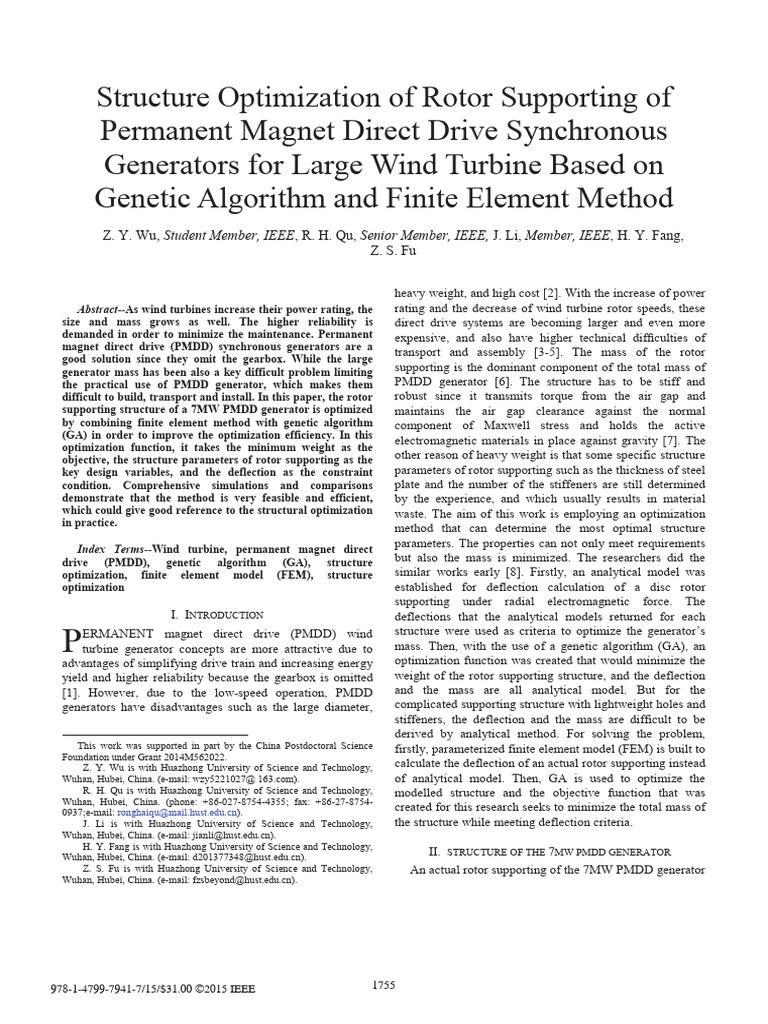 07409301 | PDF | Mathematical Optimization | Finite Element Method
