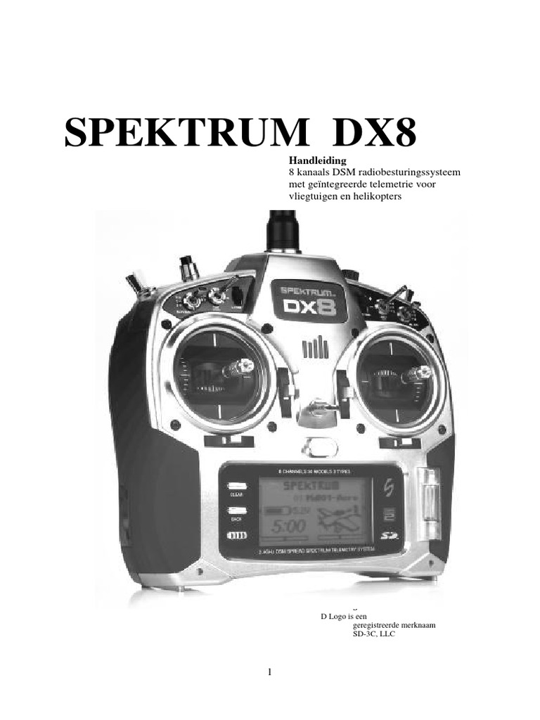 Spektrum DX8 Gebruikershandleiding-Com | PDF