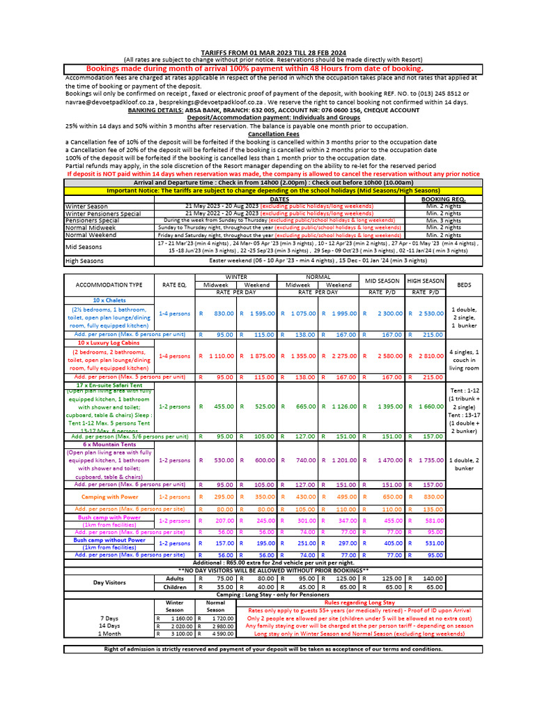 Pryslys 2023 24 MRT 2023 Tot Feb 2024 | PDF | Cheque | Room