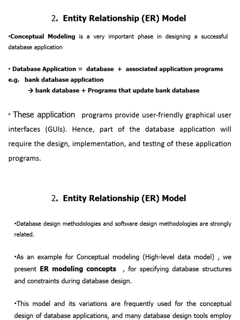 Entity Relationship Model | PDF | Databases | Data Model