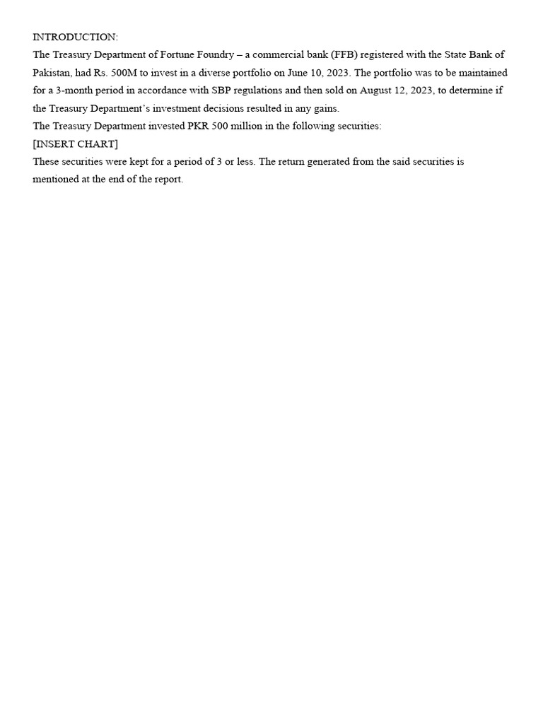 TFM Term Report - Rough Draft | PDF | Banks | Market Liquidity