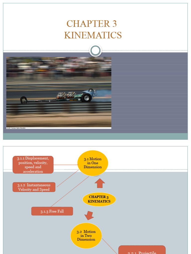 Chapter 3 Kinematics Part 1 | PDF | Velocity | Acceleration