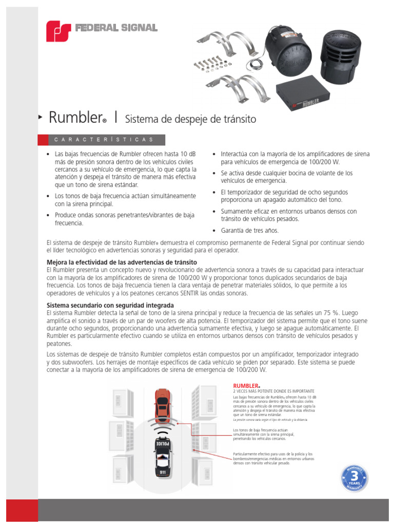 M2045S Rumbler Data Sheet - SPANISH | PDF | Altoparlante | Sonido