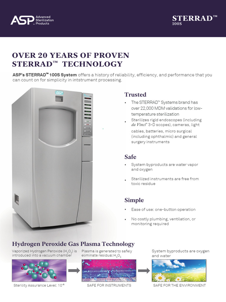 Spesifikasi Sterrad 100S | PDF | Sterilization (Microbiology ...