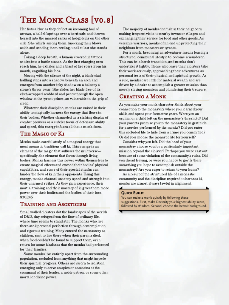 The Monk (Revised) by Castor v0.8 | PDF | Christian Monasticism