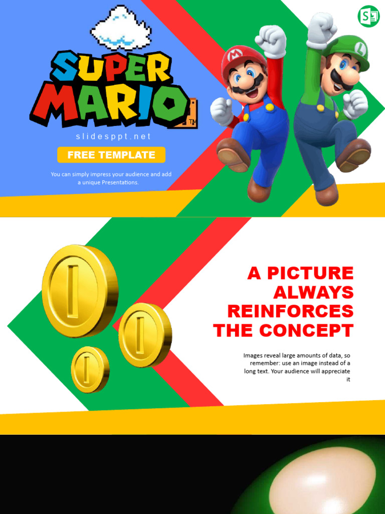 Mario Bros Template | PDF | Planets | Mars
