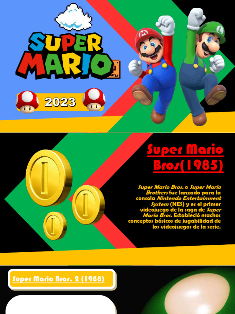 Mario Bros Template | PDF | Mario | Juegos japoneses