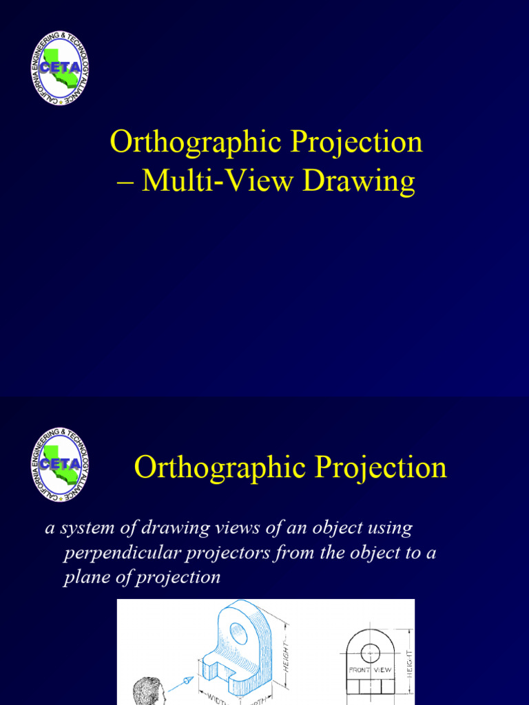 Orthographic Projection Basics | PDF | Geometry | Classical Geometry