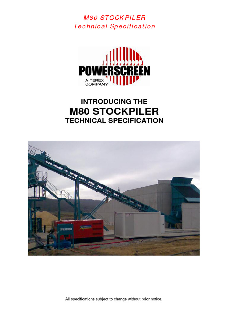 M80 Stockpiler: Introducing The | PDF | Belt (Mechanical) | Motor Vehicle