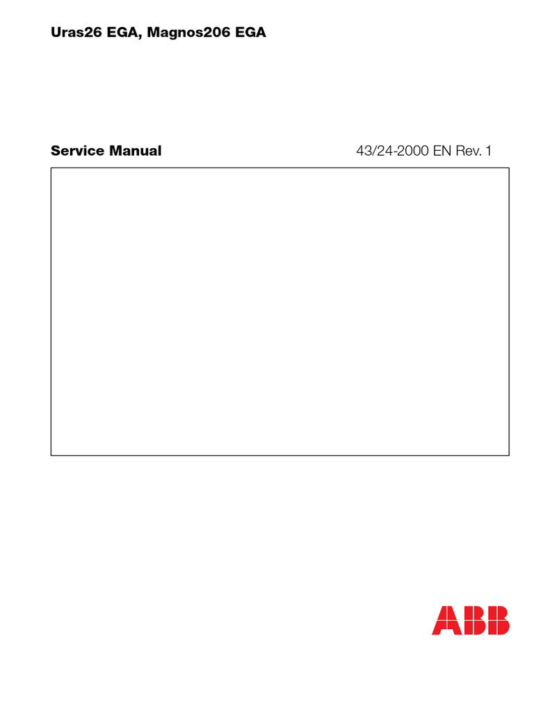 Uras26 and Magnos206 Service Manual | PDF | Optical Filter | Sensor