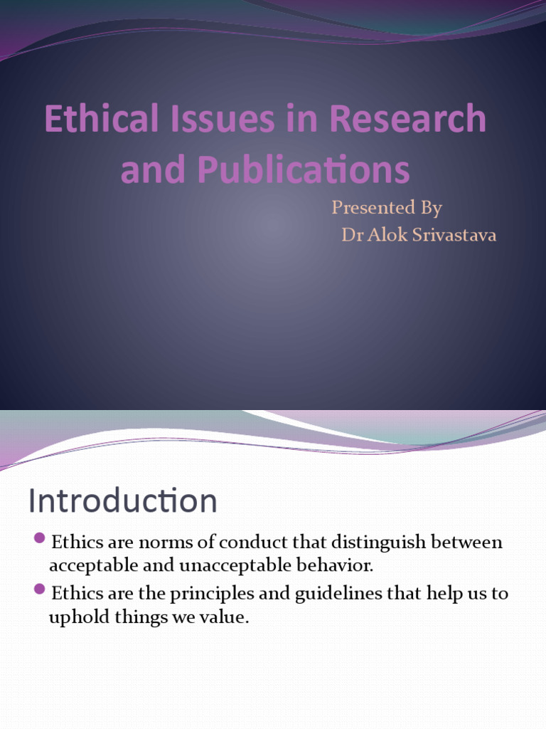 Ethical Issues in Research | PDF | Cognition | Science