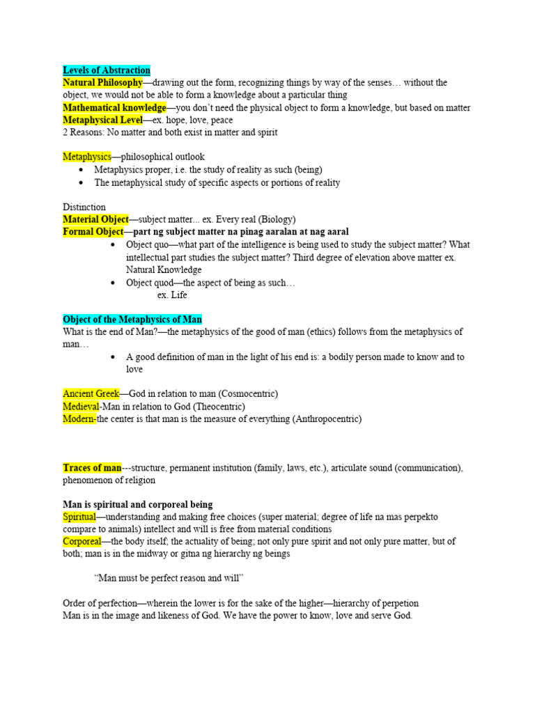 PHIMA Notes | PDF | Nous | Knowledge