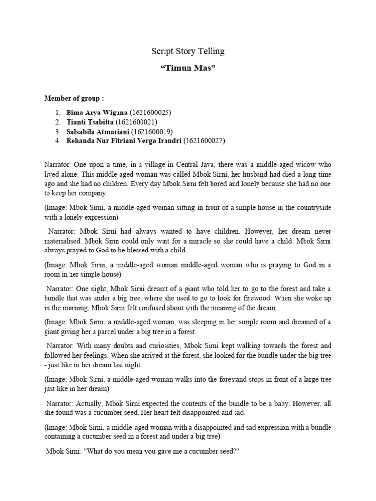 Script Timun Mas Pdf