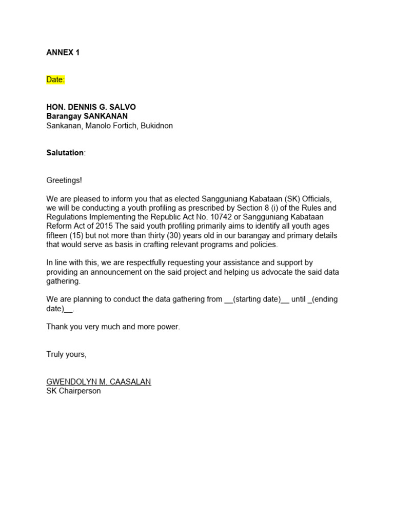 KK Profiling ANNEX 1 | PDF