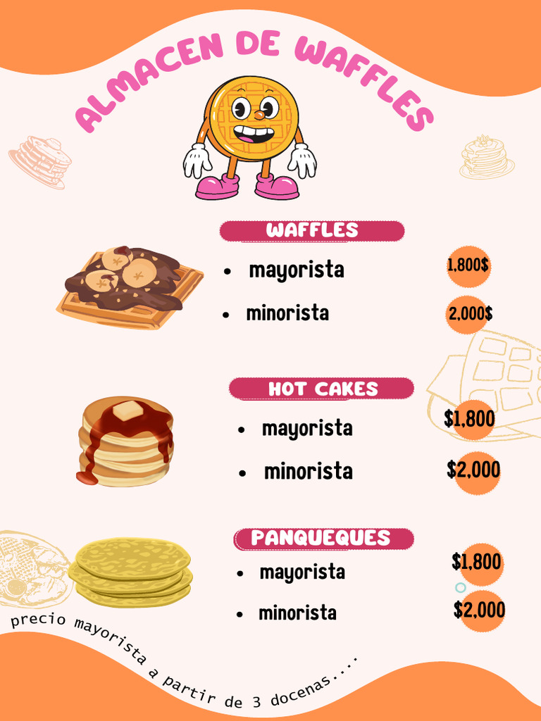Pastel Cute Playful Illustrated Dessert Cafe Menu | PDF