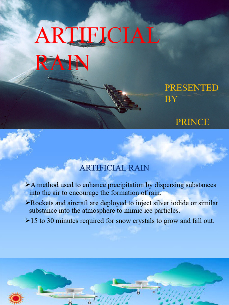 Artificial Rain: Cloud Seeding Explained | PDF