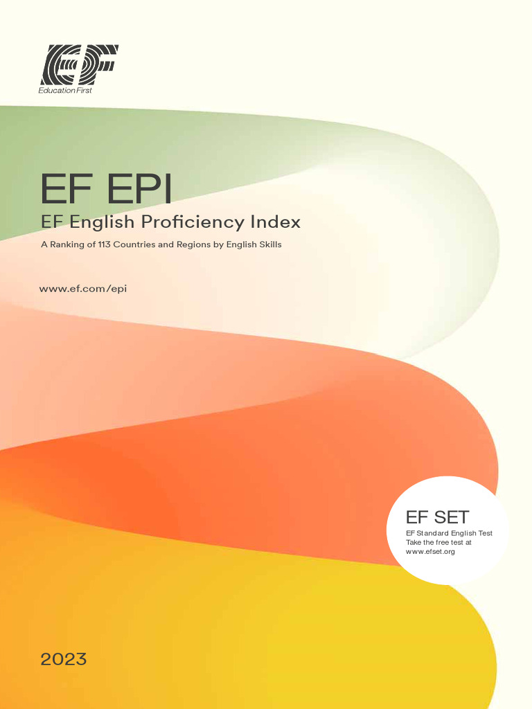 EF English Proficiency Index 2023 Rankings | PDF | English Language ...