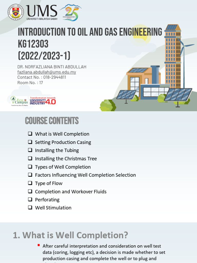 Lecture Note 10-Well Completion | PDF | Casing (Borehole) | Chemistry Lecture Note 10-Well Completion | PDF | Casing (Borehole) | Chemistry